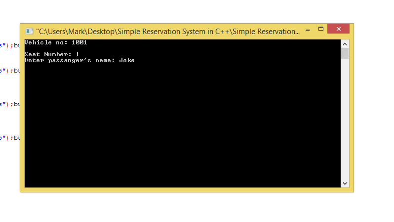 Simple Reservation System in C++ Free Source Code | SourceCodester